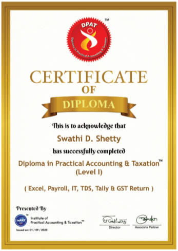 Certification in Practical Accounting & Taxation Course - Root's with ...